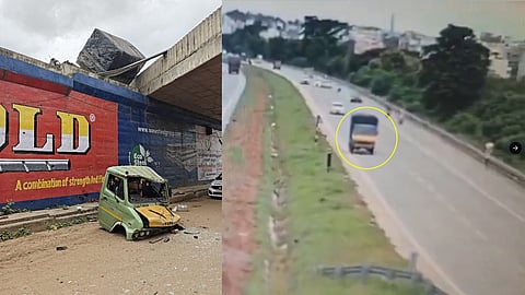 NICE Road Accident: ತಡೆಗೋಡೆಗೆ ಟೆಂಪೋ ಢಿಕ್ಕಿ.. ವಾಹನ ಅರ್ಧಕ್ಕೆ ಪೀಸ್ ಪೀಸ್ ...