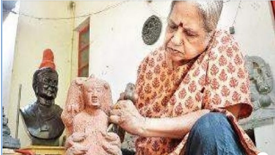ಬೆಂಗಳೂರು: ರಾಜ್ಯದ ಮೊದಲ ಮಹಿಳಾ ಶಿಲ್ಪಿ ಕನಕ ಮೂರ್ತಿ ನಿಧನ